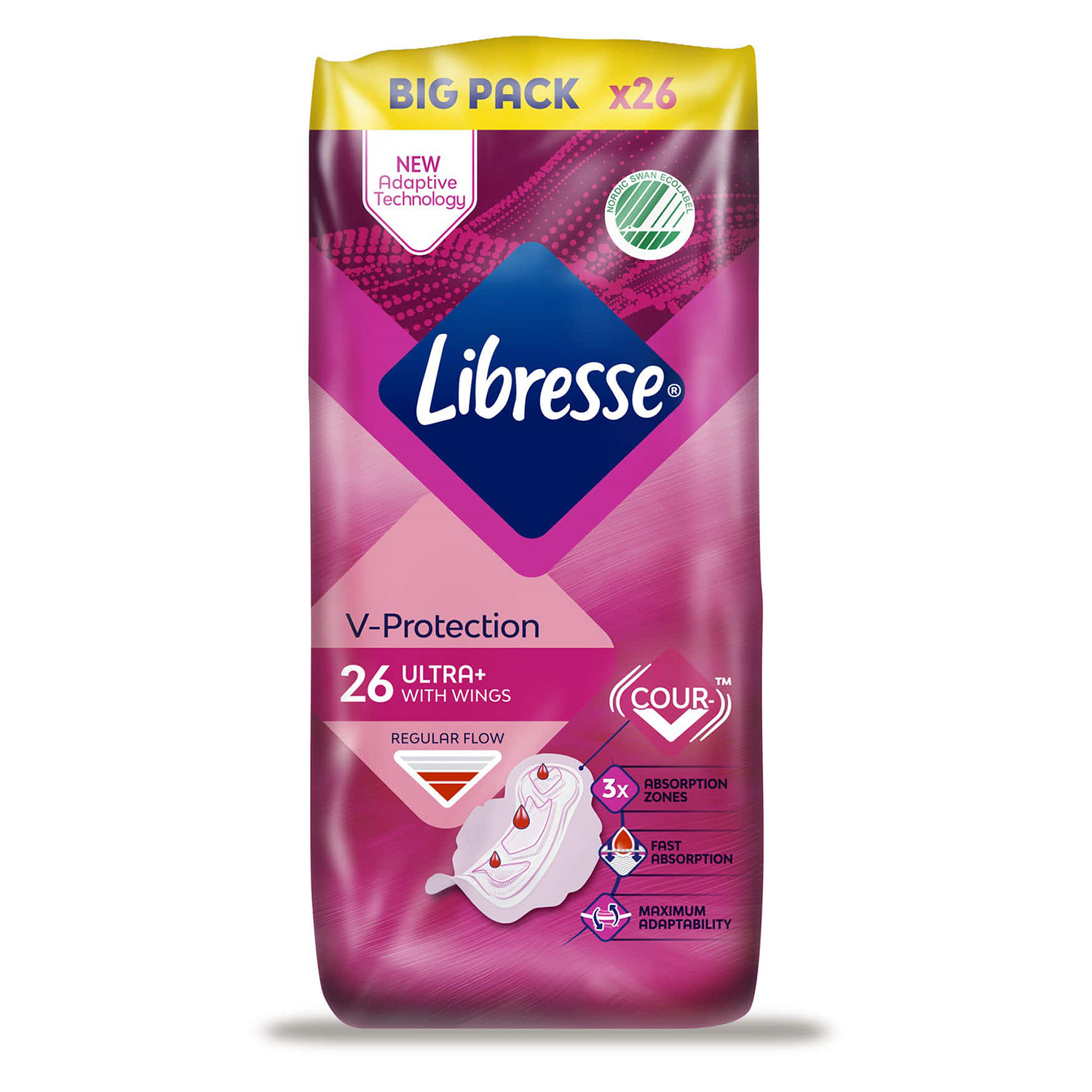 Libresse Ultra+ Normal Wing Big Pack 26 stk